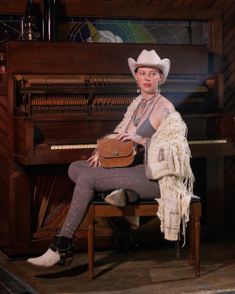 Cosmic Cowboy I Suede Silver Leather Bags I Howl + Hide